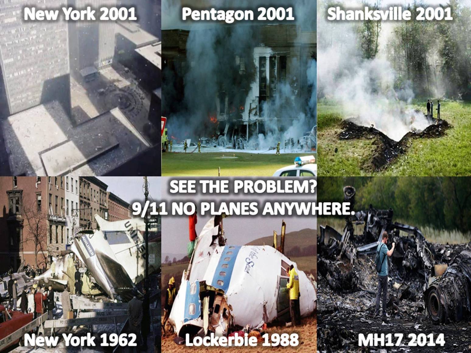 9/11 PLANES HOAX – A plane does not pass through steel & concrete like ...